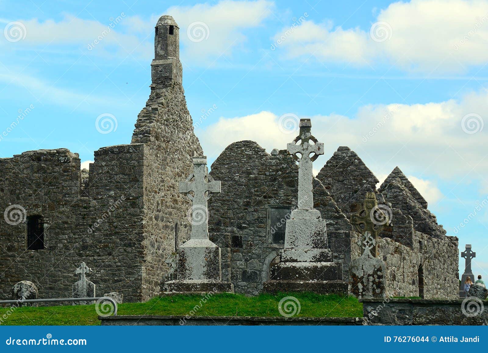 Cathedral, Clonmacnoise, Ireland Editorial Stock Image - Image of ...