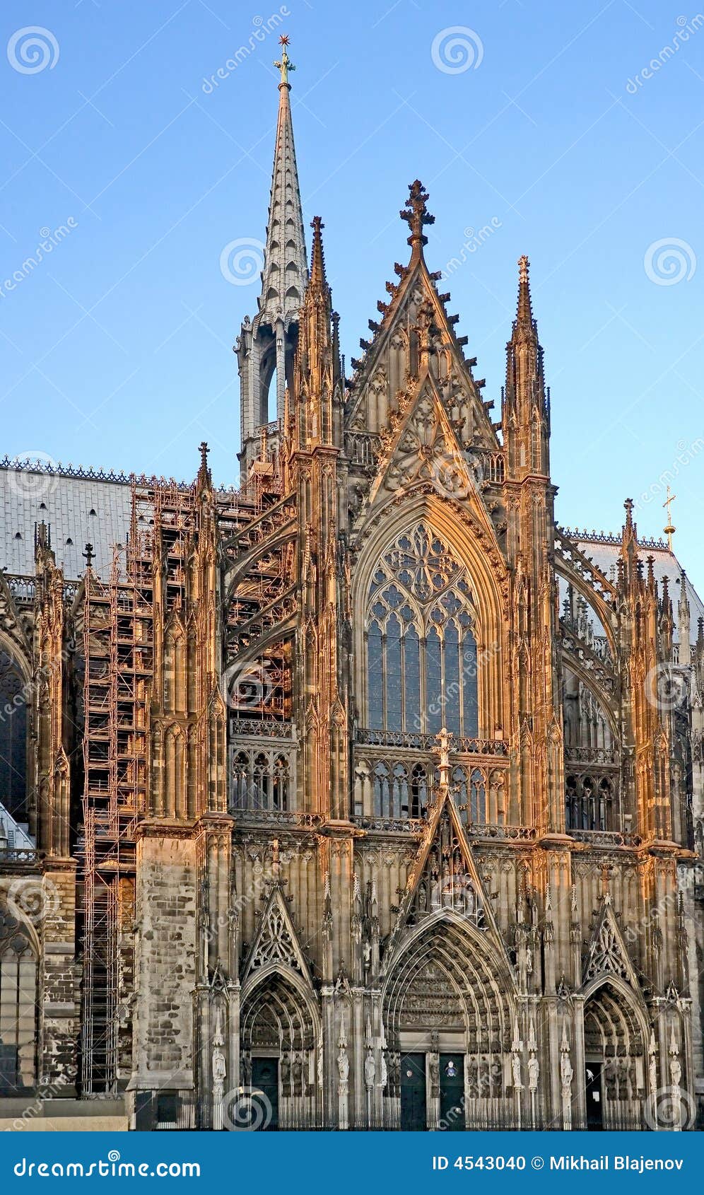 Cathedral in Cologne 1 stock photo. Image of mass, europe - 4543040