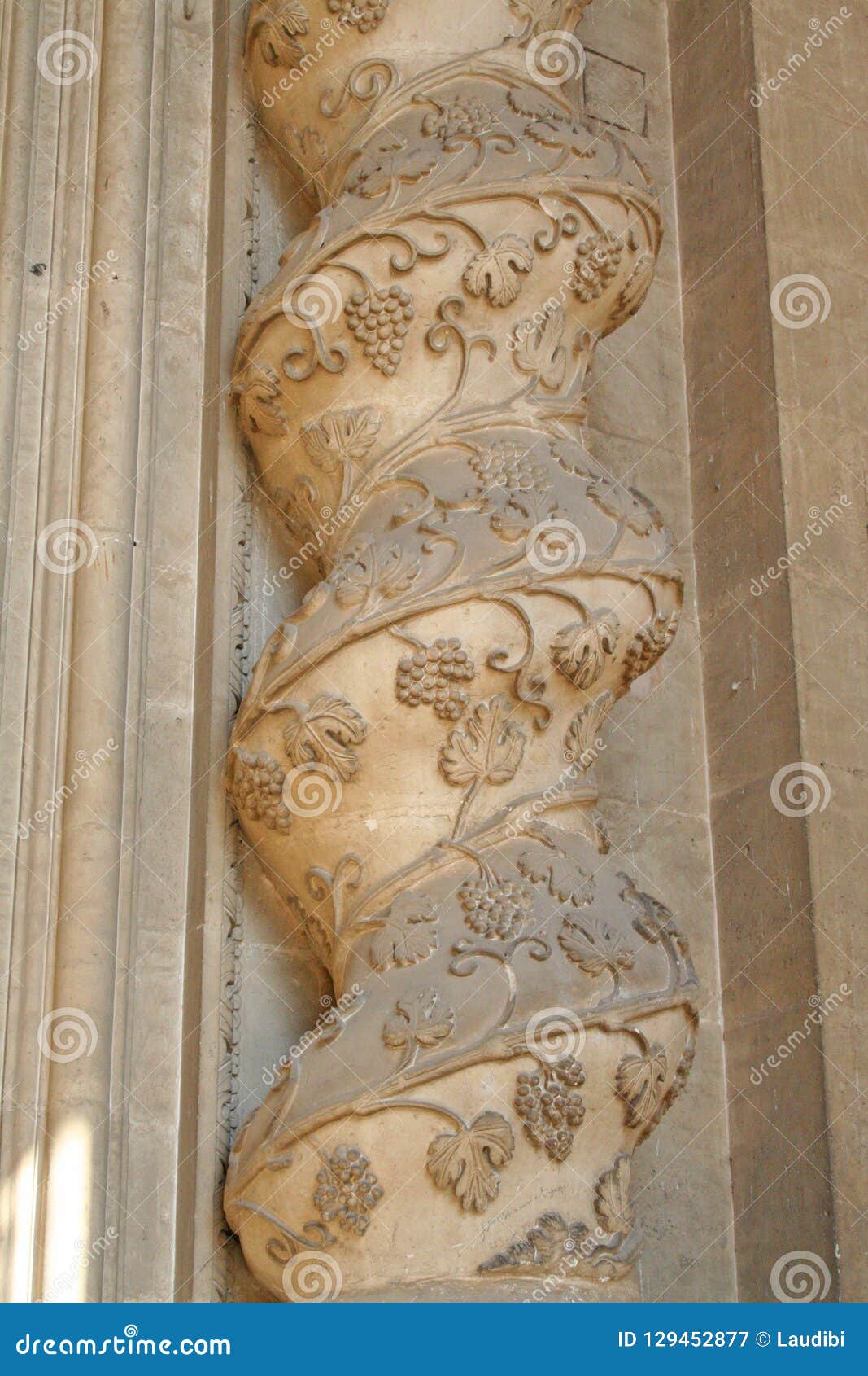 Cathedral column stock image. Image of decor, european - 129452877