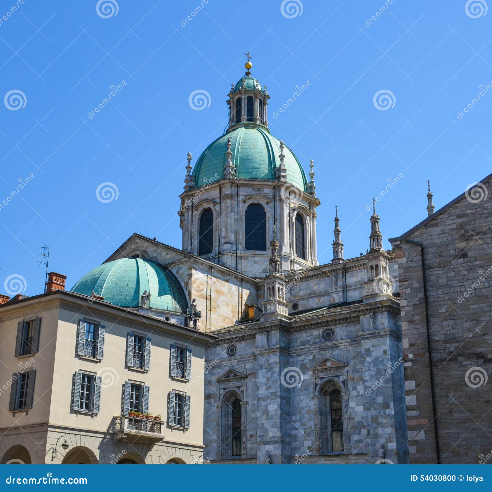 Cathedral in Como stock photo. Image of landmark, pray - 54030800