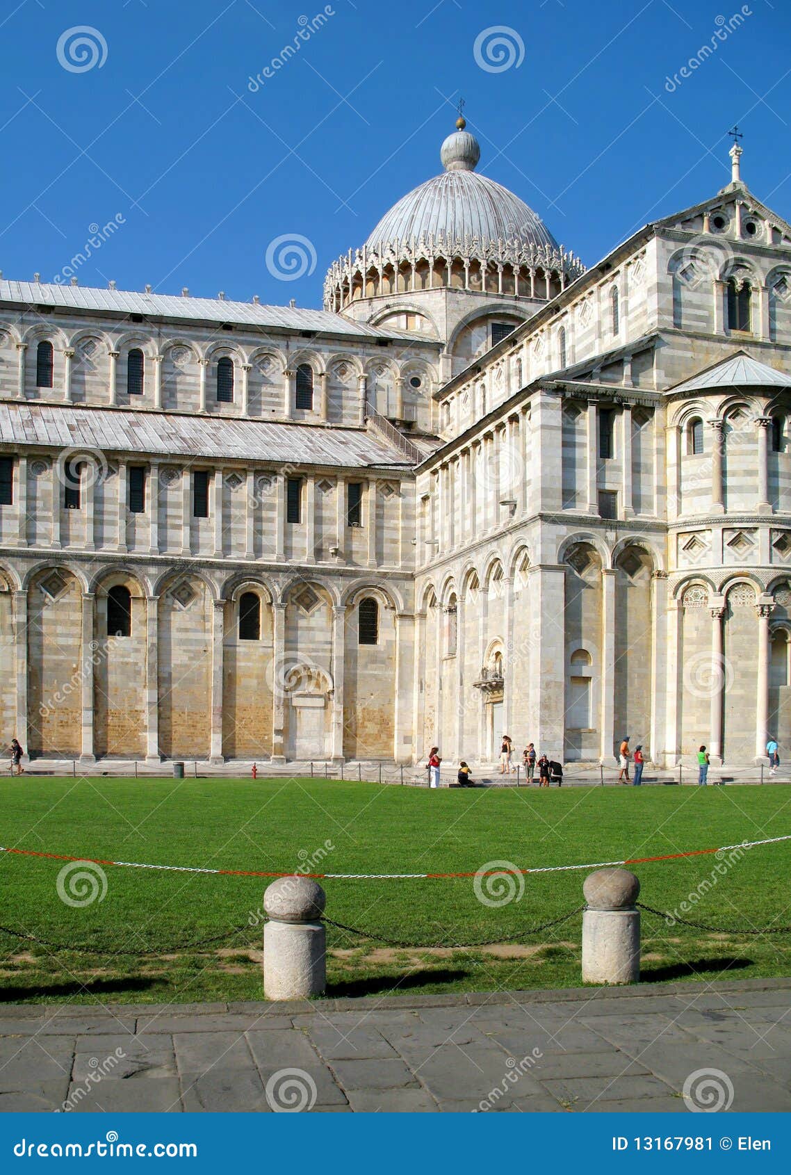 Cathedral complex in Pisa stock image. Image of building - 13167981