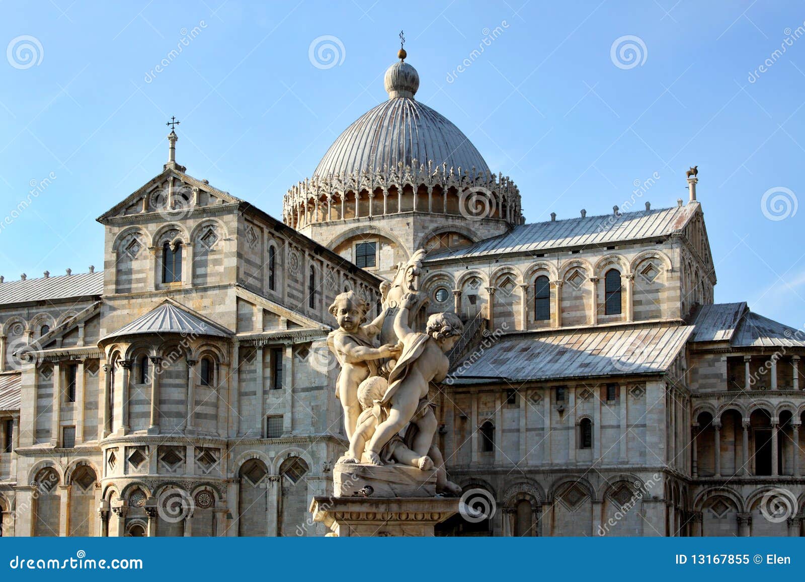 Cathedral Complex in Pisa. Duomo Stock Image - Image of ancient ...