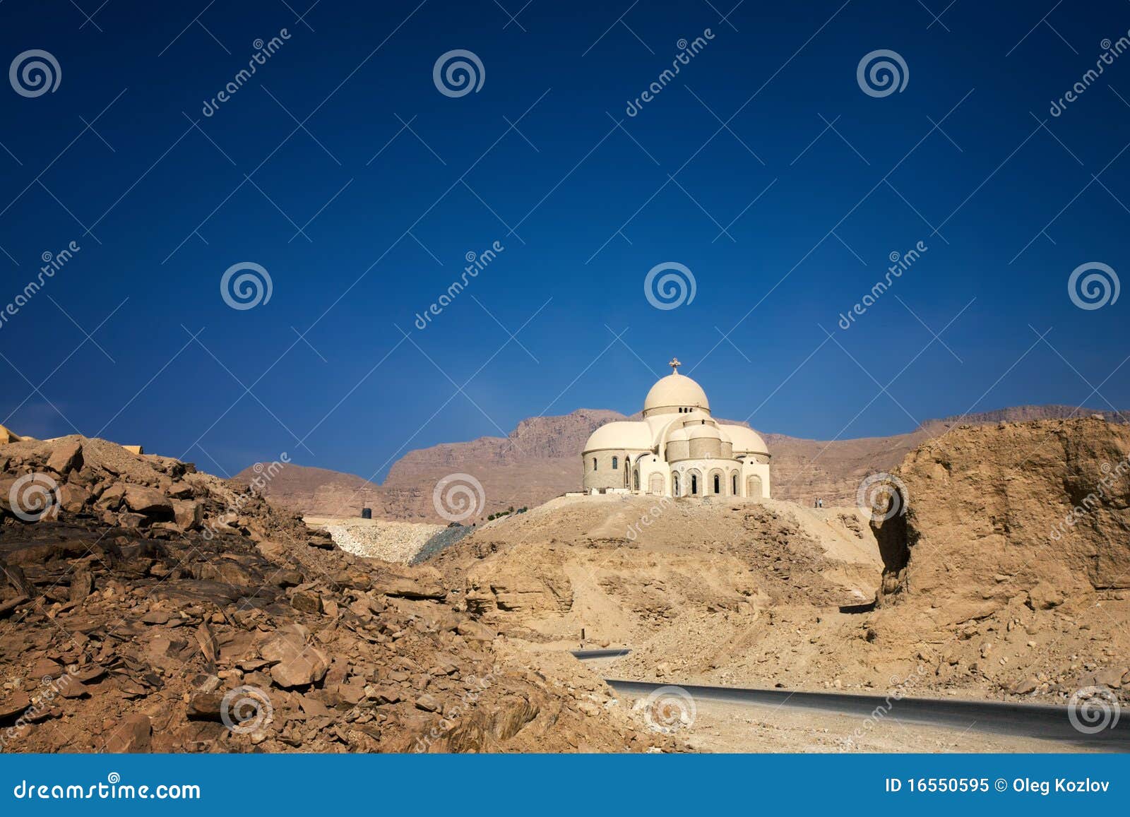Cathedral in desert stock image. Image of hills, orthodox - 16550595