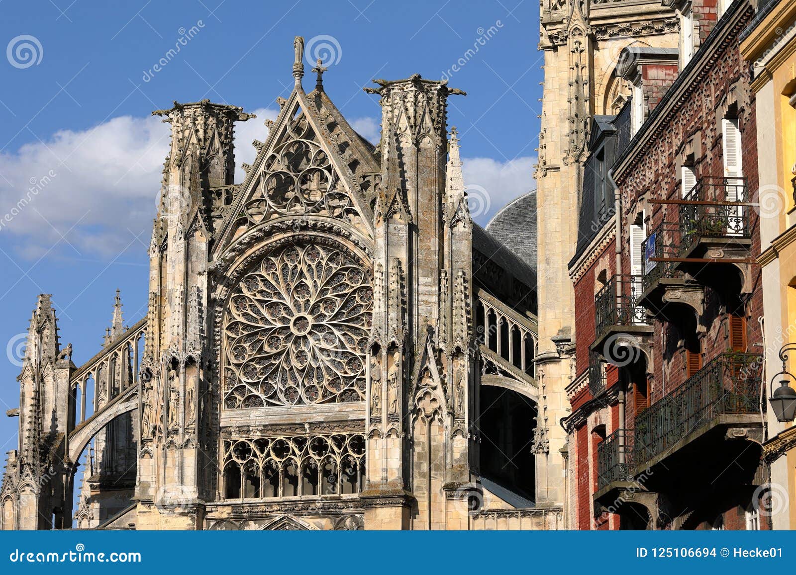 Cathedral of Dieppe in Normandy Stock Photo - Image of architecture ...