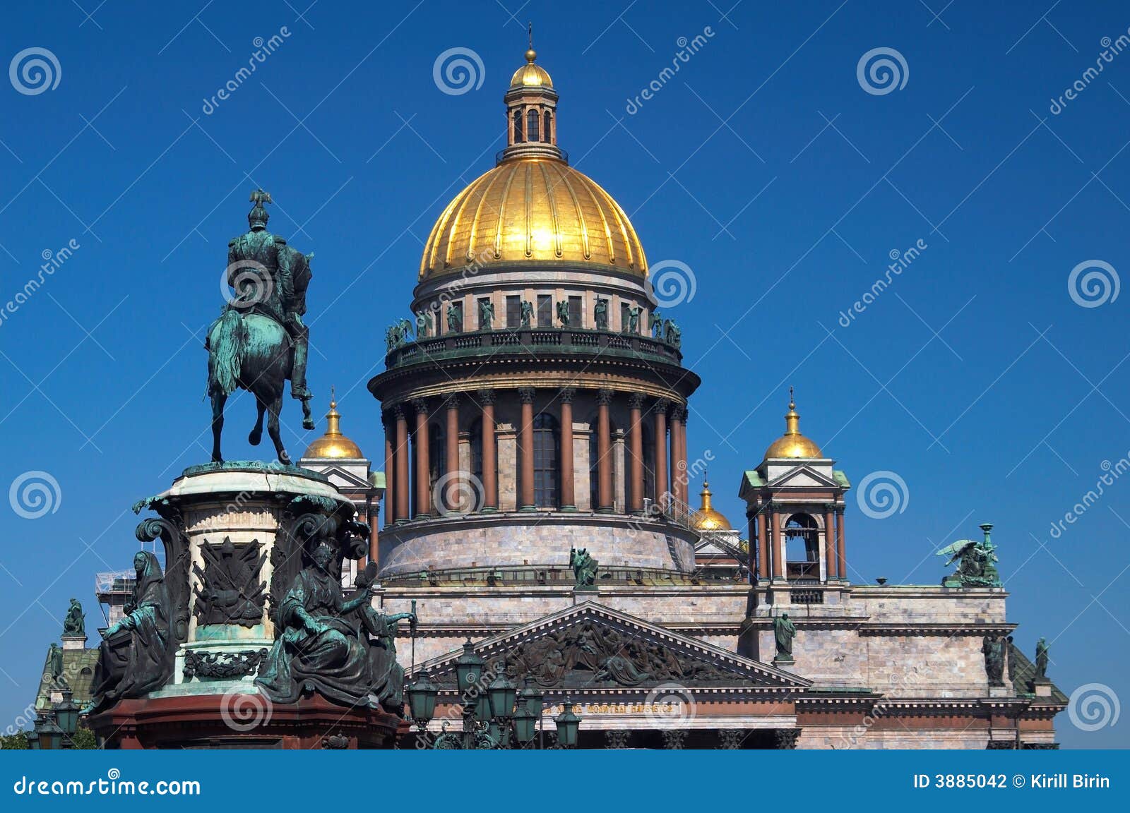 Cathedral dome and statue stock photo. Image of church - 3885042