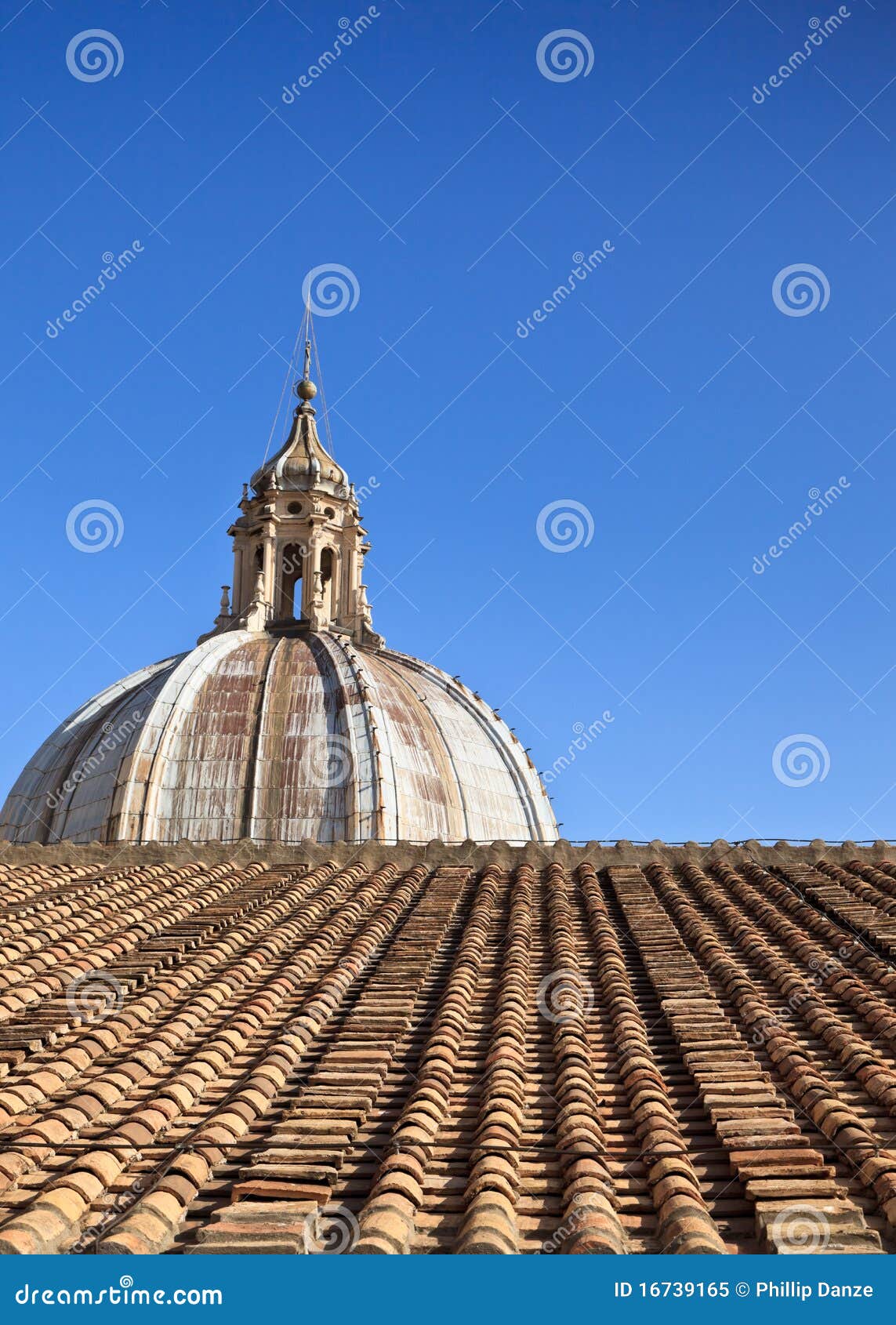 Cathedral Dome and Tile Roof Stock Image - Image of architecture, copy ...