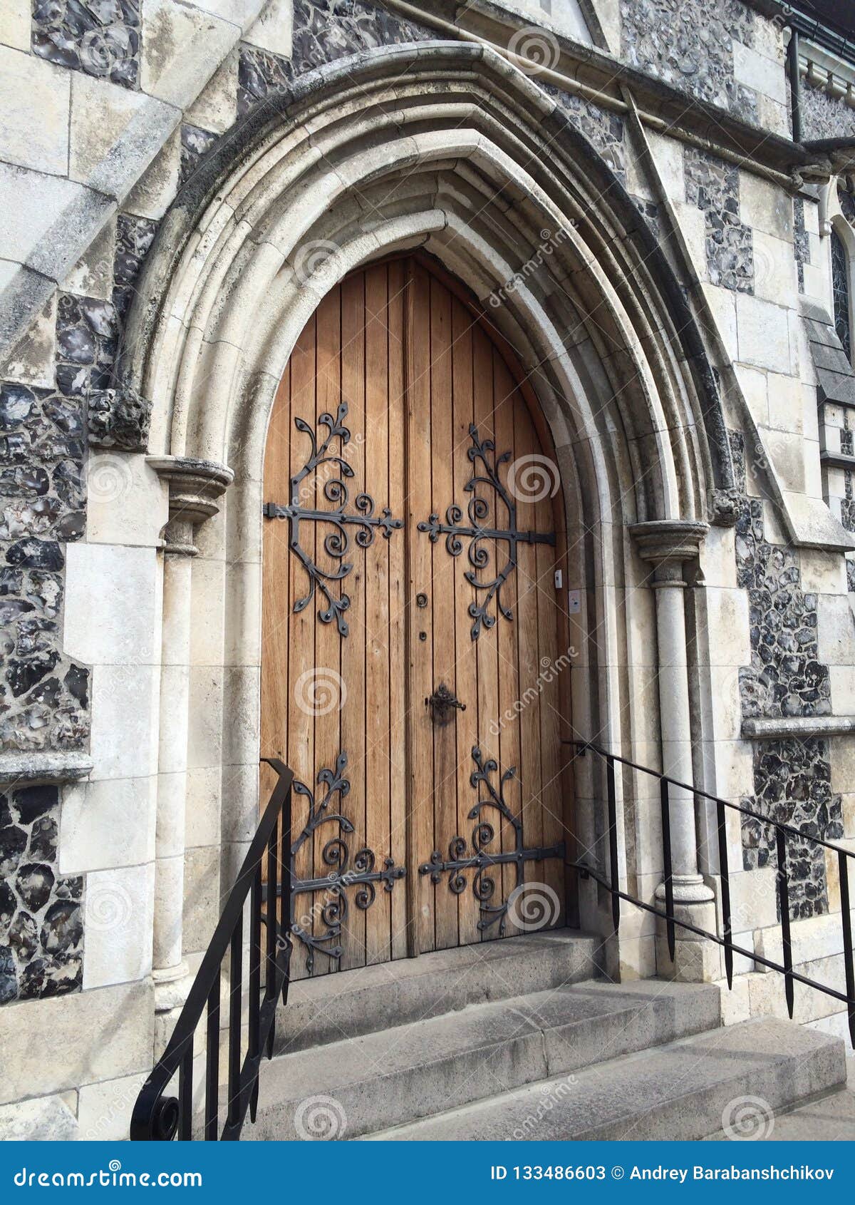 Cathedral doors stock image. Image of cathedral, church - 133486603
