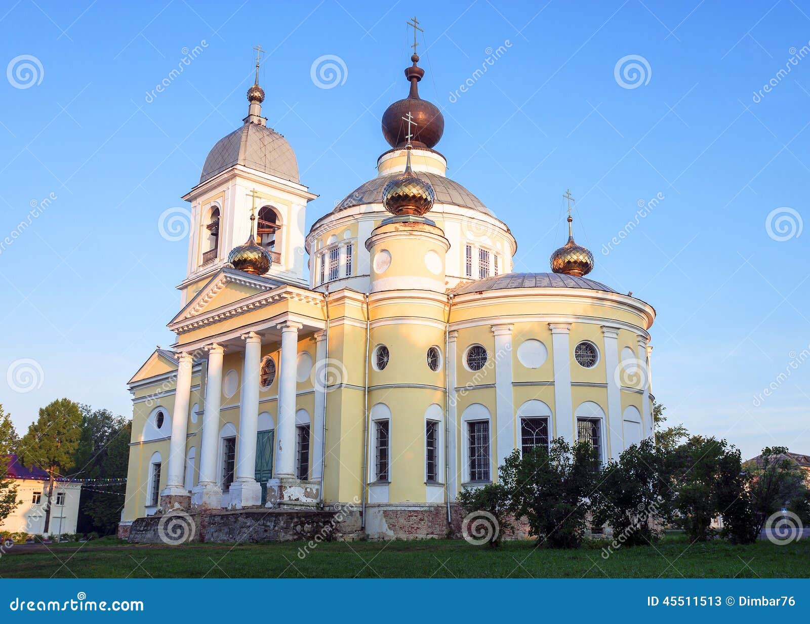 Cathedral of the Dormition in Myshkin, Russia. Stock Image - Image of ...