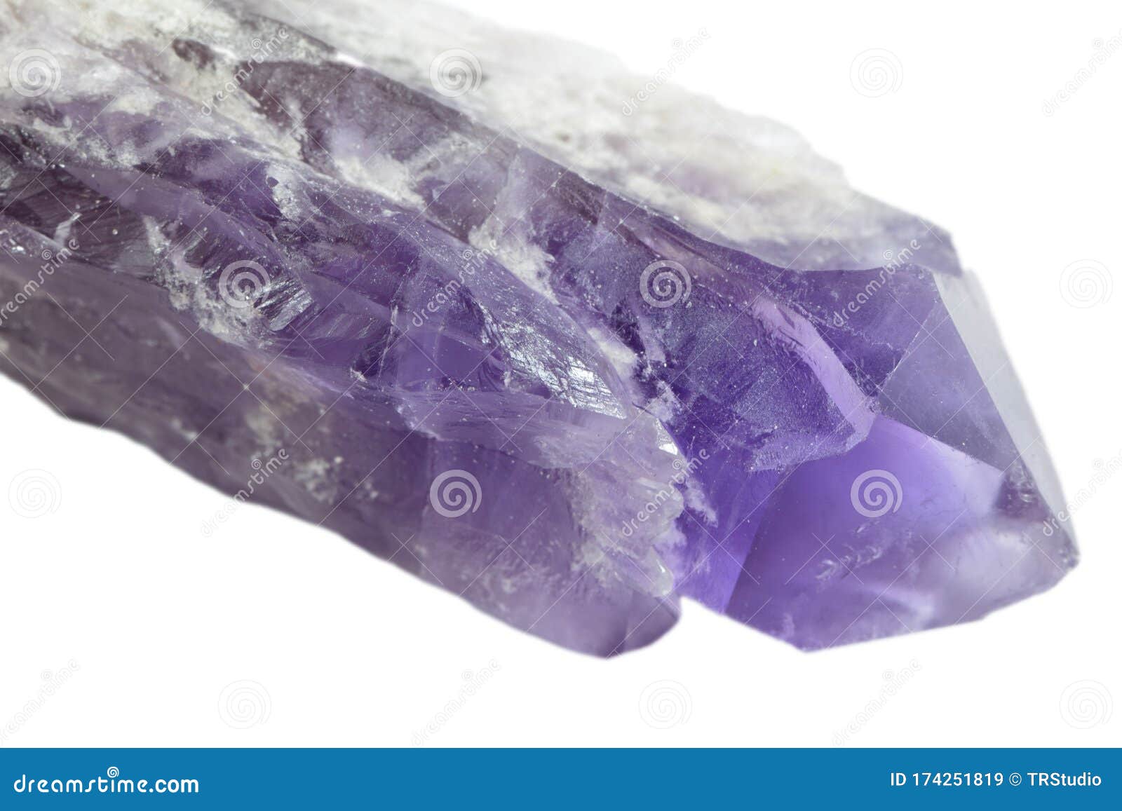 Cathedral Elestial Amethyst Closeup Stock Image - Image of quartz ...