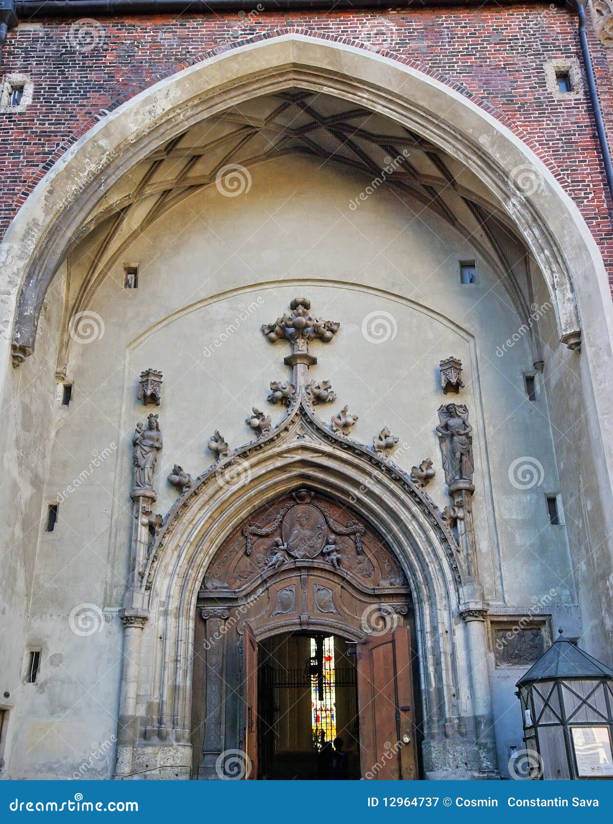 Cathedral entrance stock image. Image of culture, constructions - 12964737