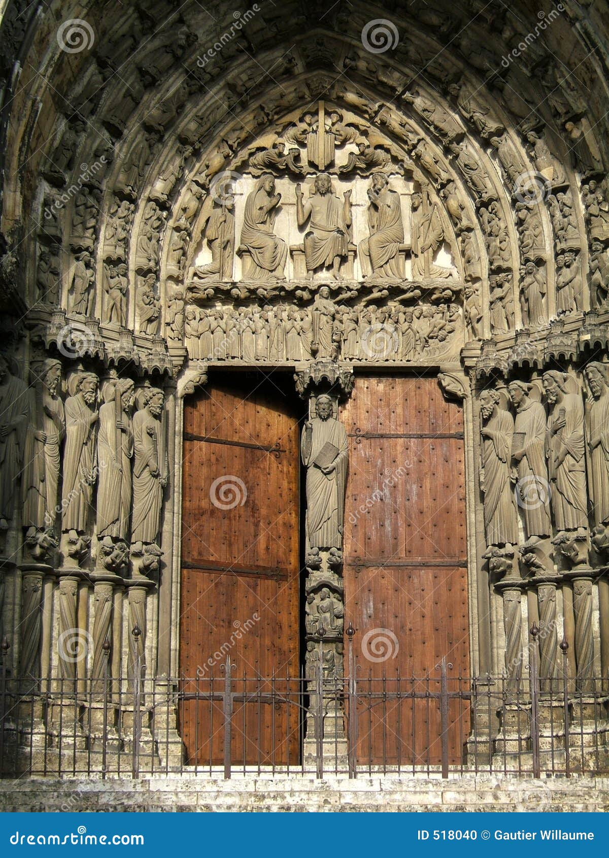 Cathedral entrance stock photo. Image of architectural - 518040