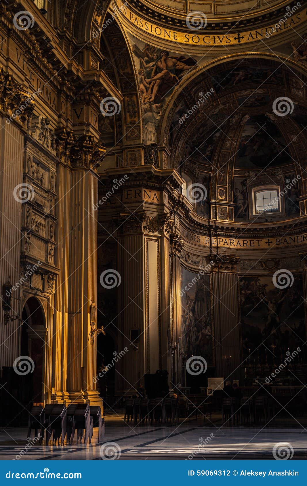 Cathedral hall interior editorial photography. Image of antiques - 59069312