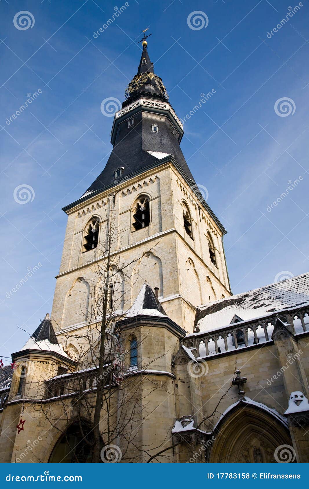 Cathedral, Hasselt stock photo. Image of europe, hasselt - 17783158