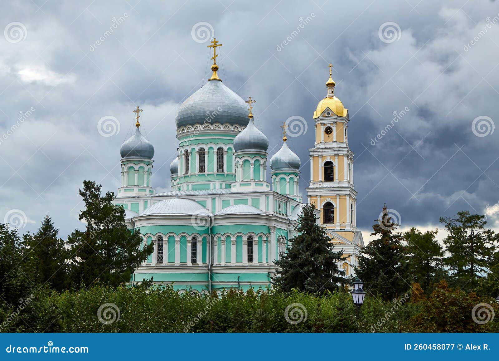 Cathedral of Holy Trinity in Diveevo Stock Image - Image of building ...