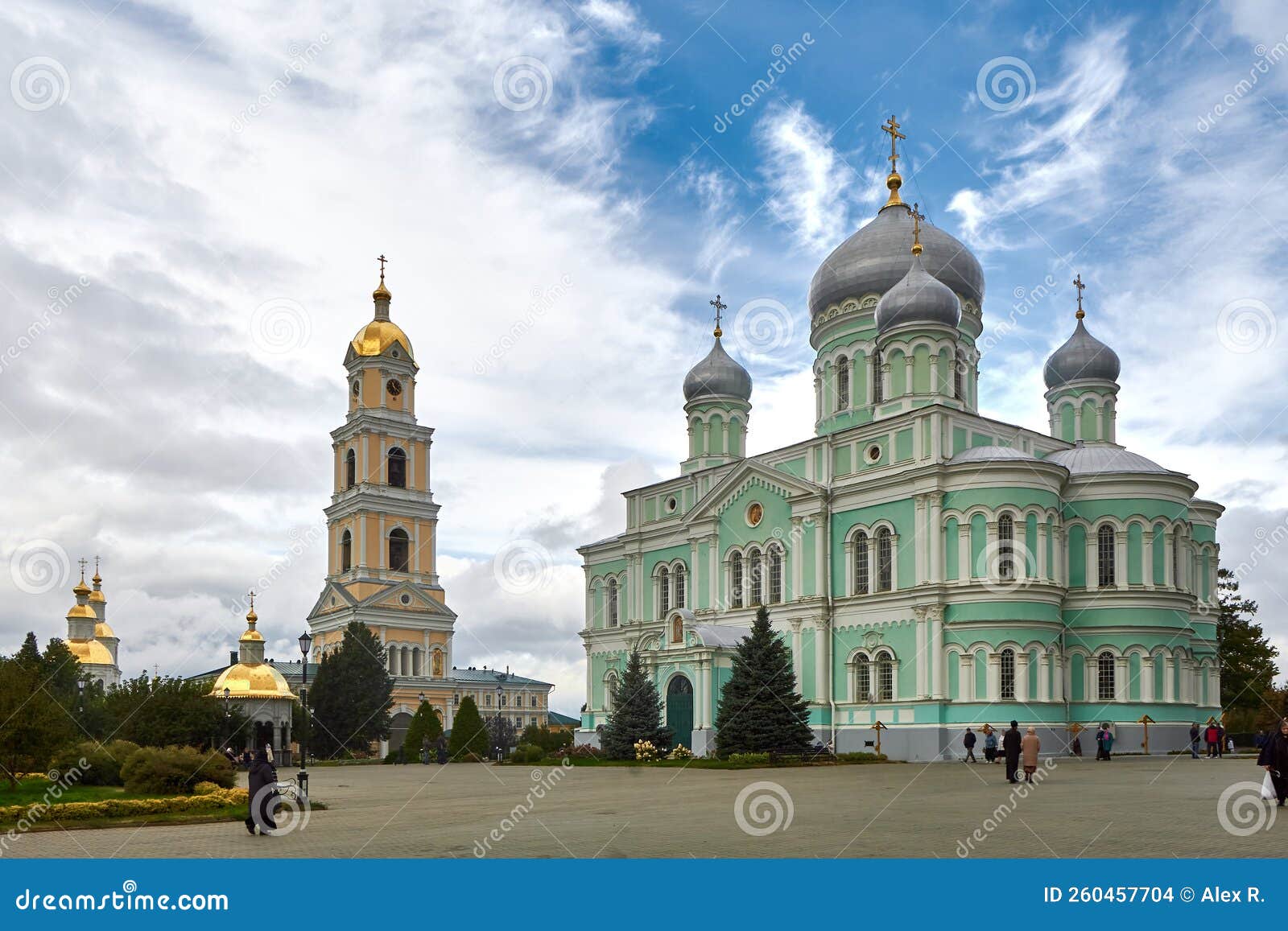Cathedral of Holy Trinity in Diveevo Editorial Stock Image - Image of ...