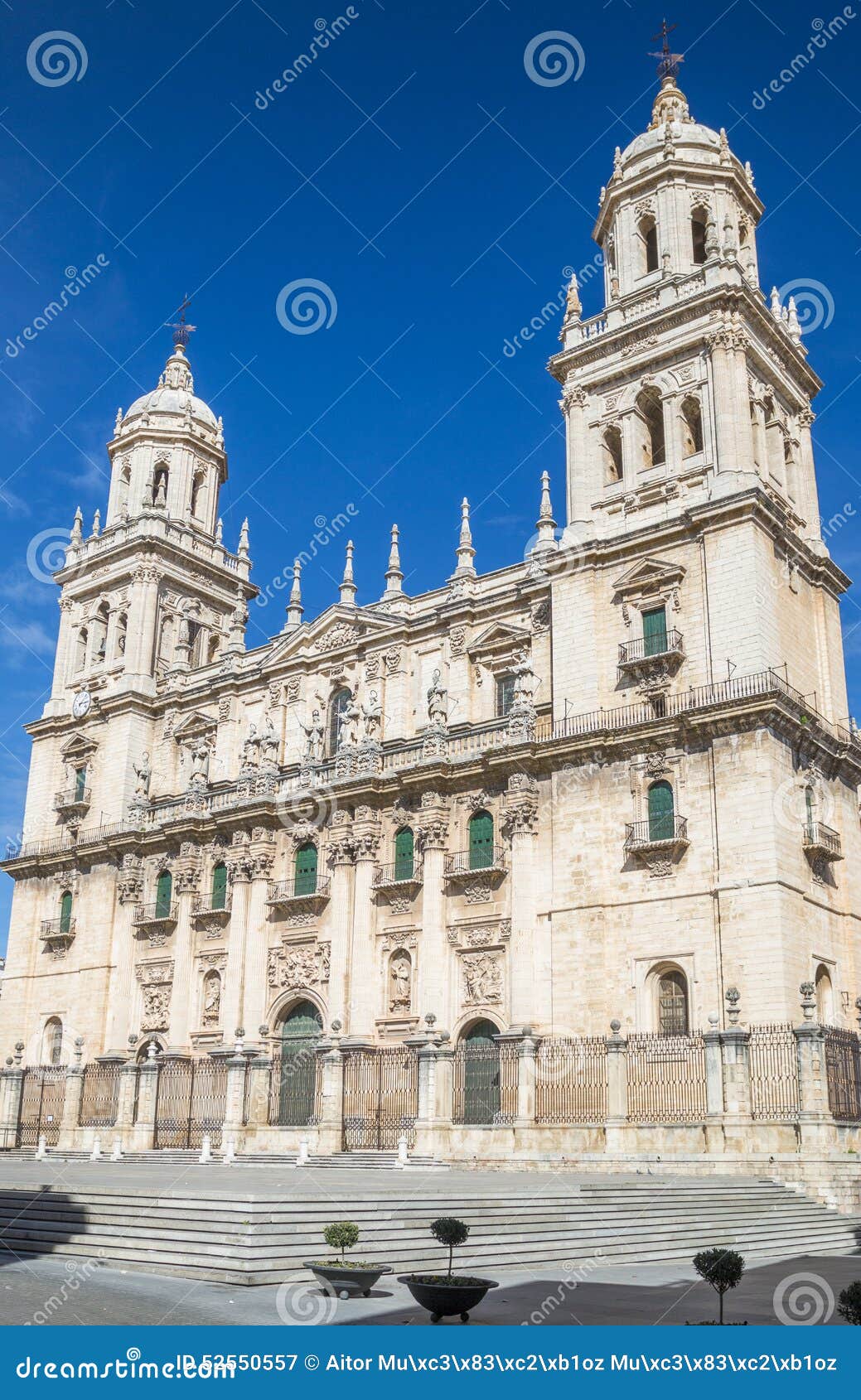 Cathedral in Jaen stock image. Image of view, catedralicio - 52550557
