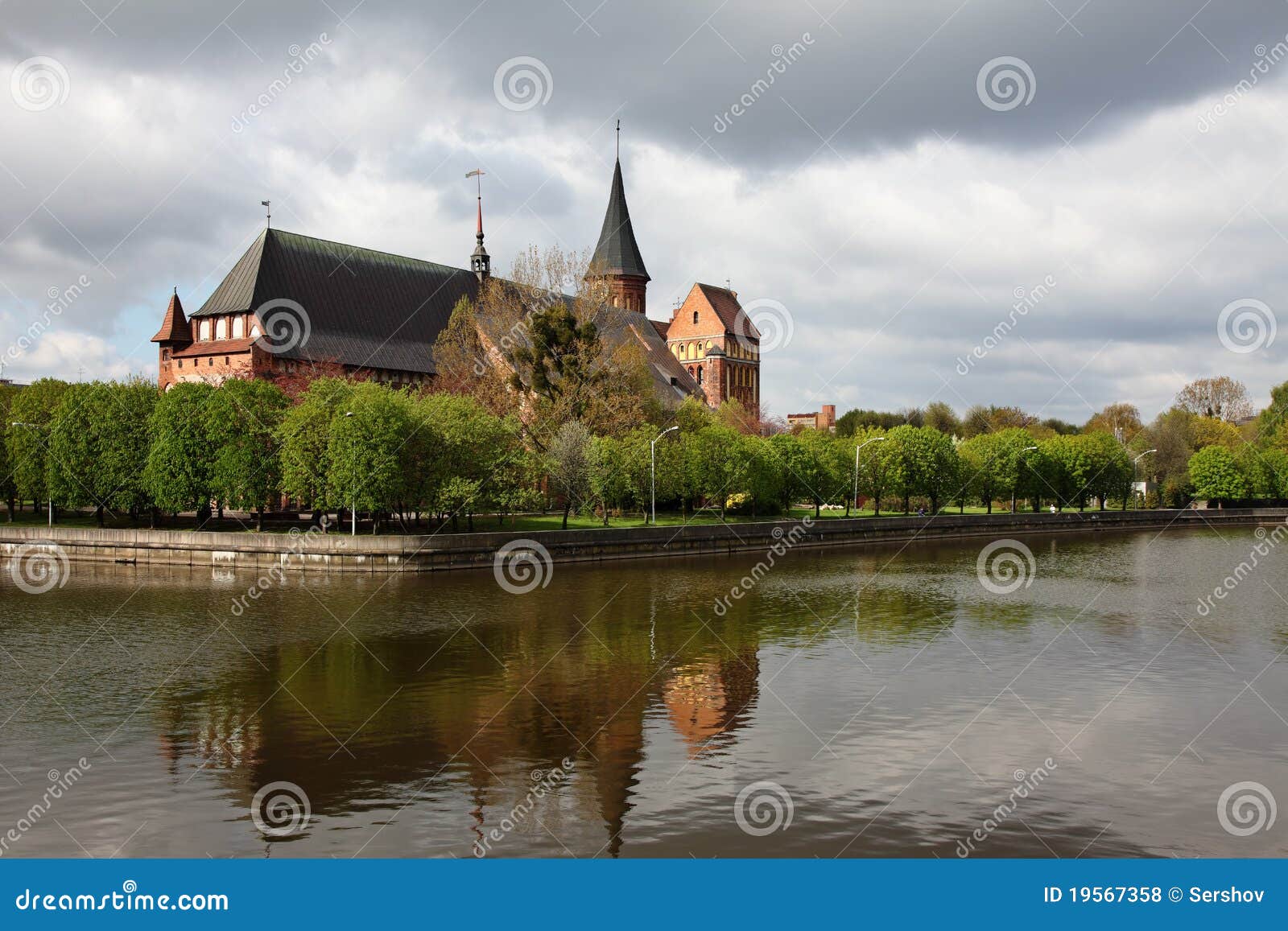 The Cathedral of Kaliningrad Stock Photo - Image of journey, church ...