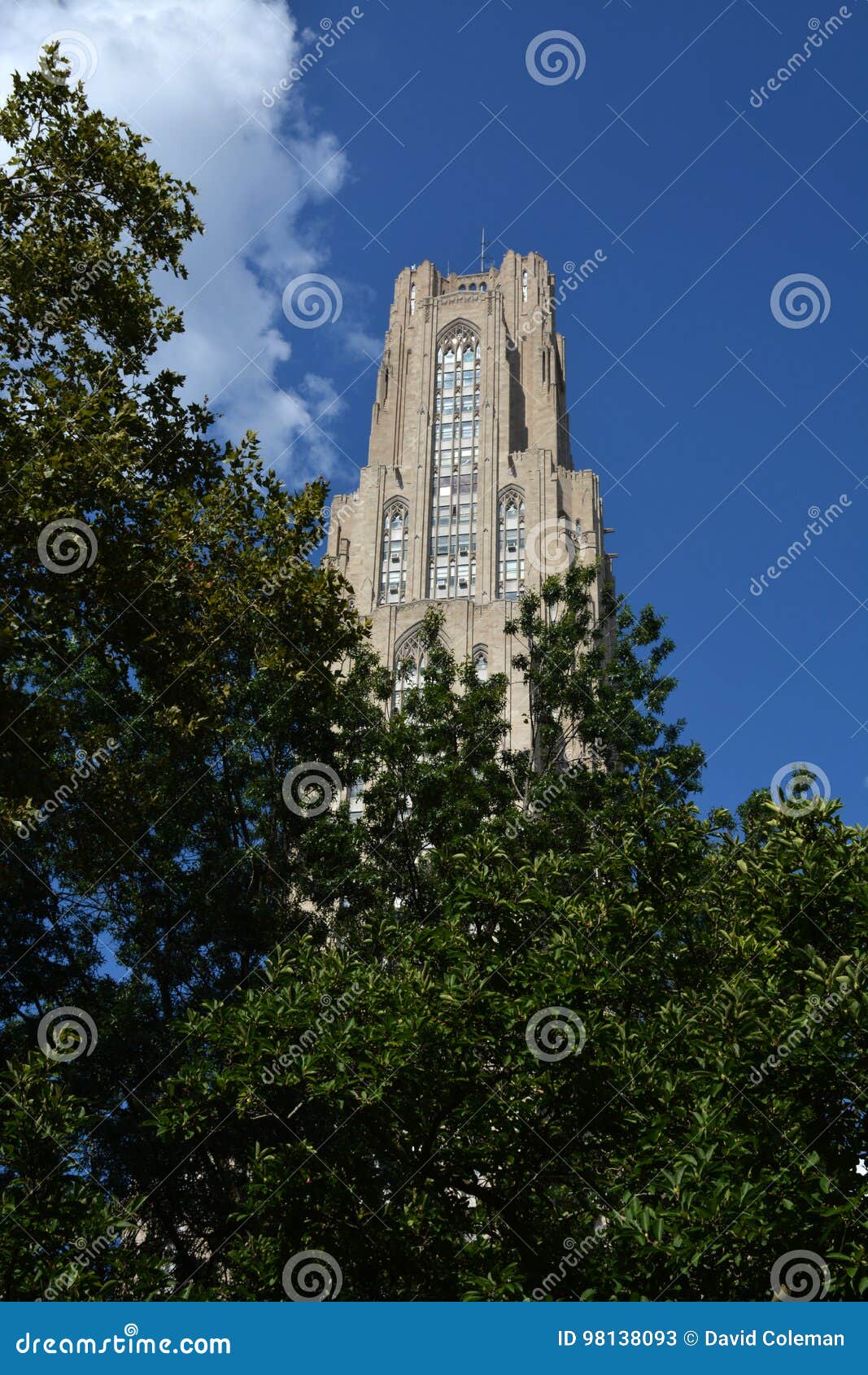 Cathedral of Learning stock image. Image of historic - 98138093