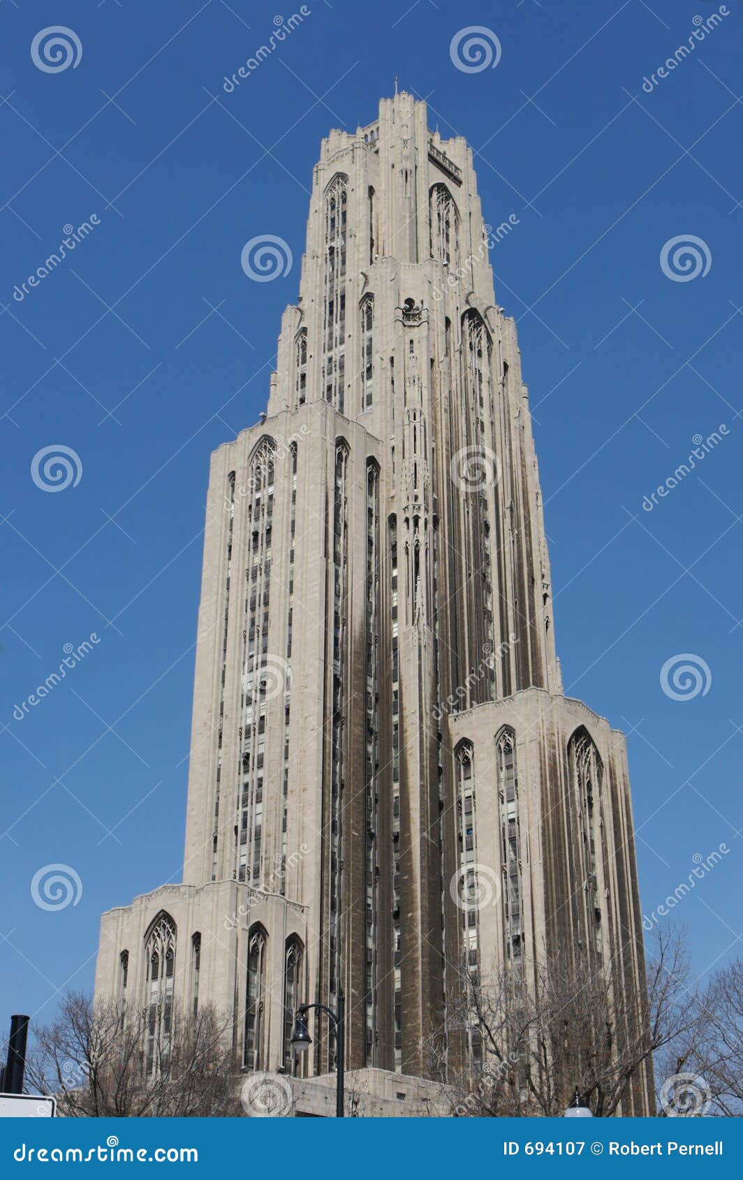 The Cathedral of Learning in Pittsburgh Stock Image - Image of ...
