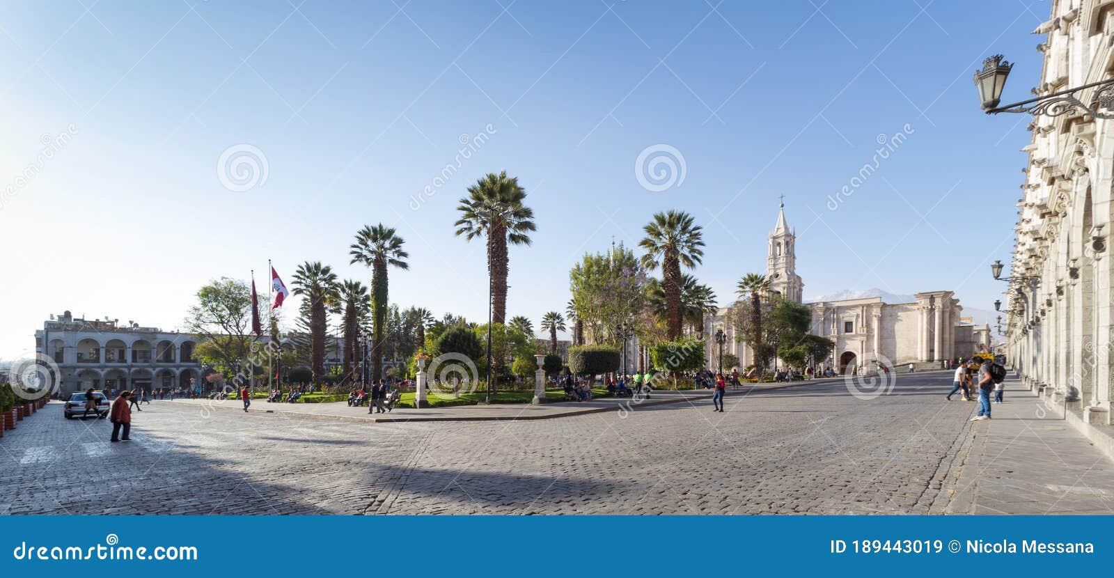 Cathedral in Main Square in Arequipa, Peru Editorial Stock Image ...