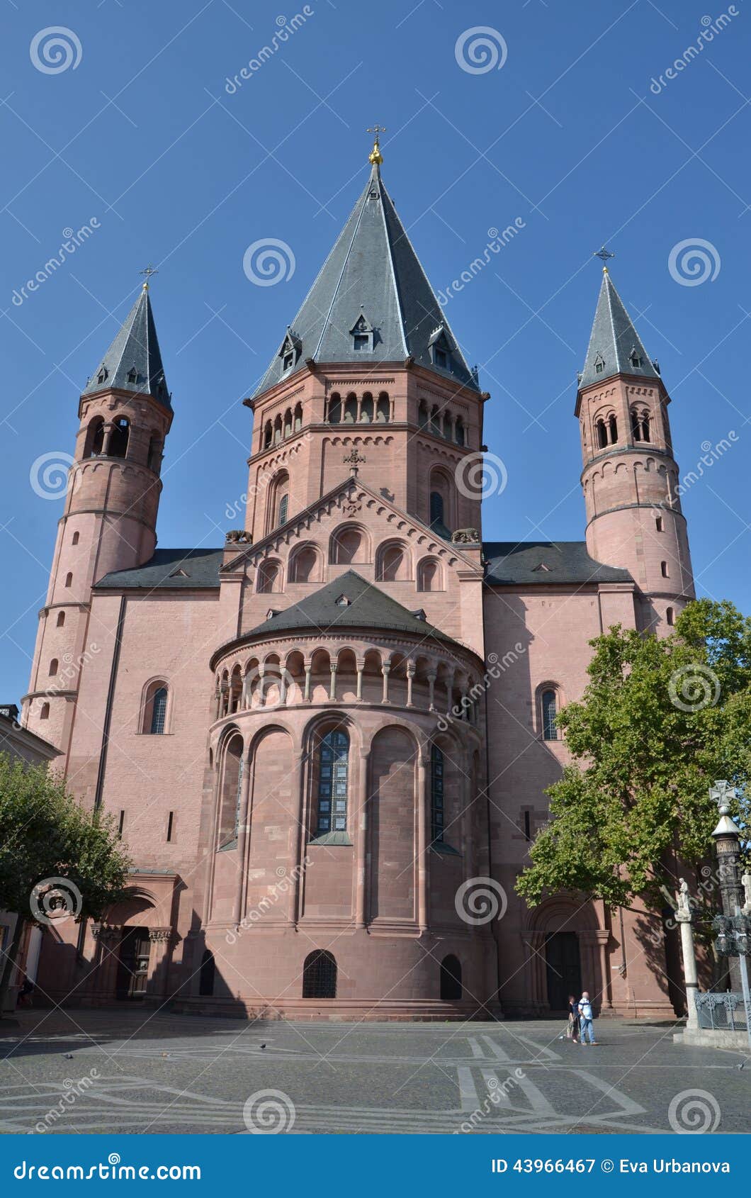 Cathedral in Mainz stock image. Image of rhine, baroque - 43966467