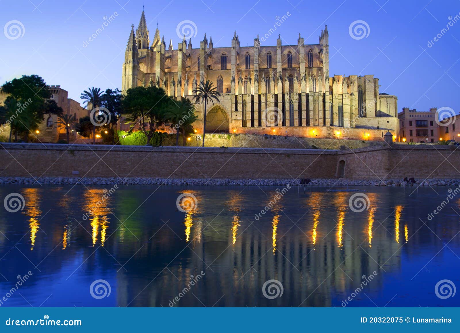 Cathedral of Majorca in Palma De Mallorca Stock Image - Image of palma ...