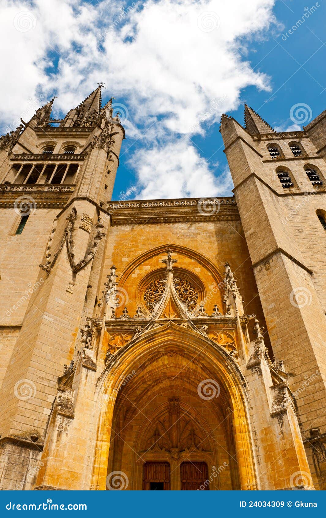 Cathedral in Mende stock image. Image of christianity - 24034309