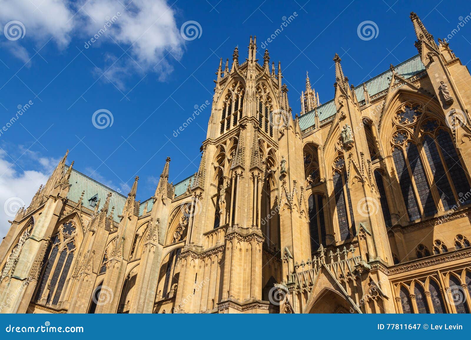 Cathedral of Metz stock image. Image of bishop, city - 77811647