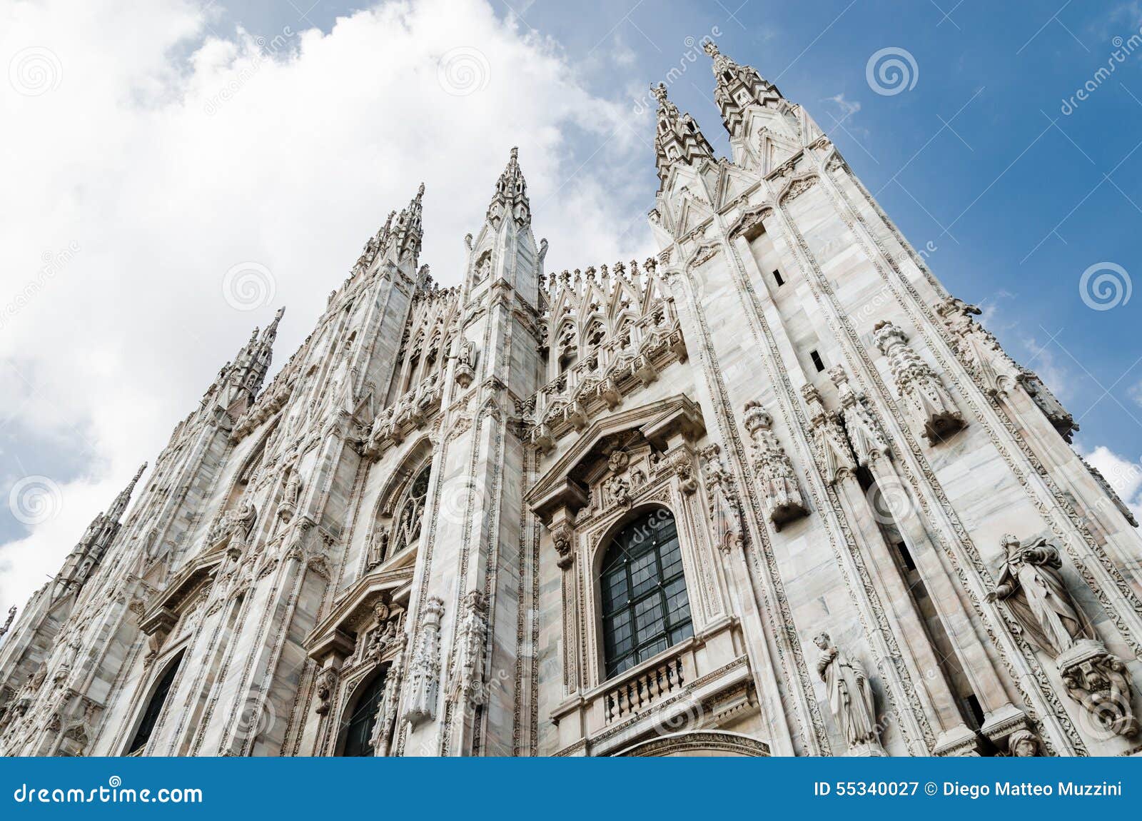 Cathedral of Milan stock image. Image of bright, peak - 55340027