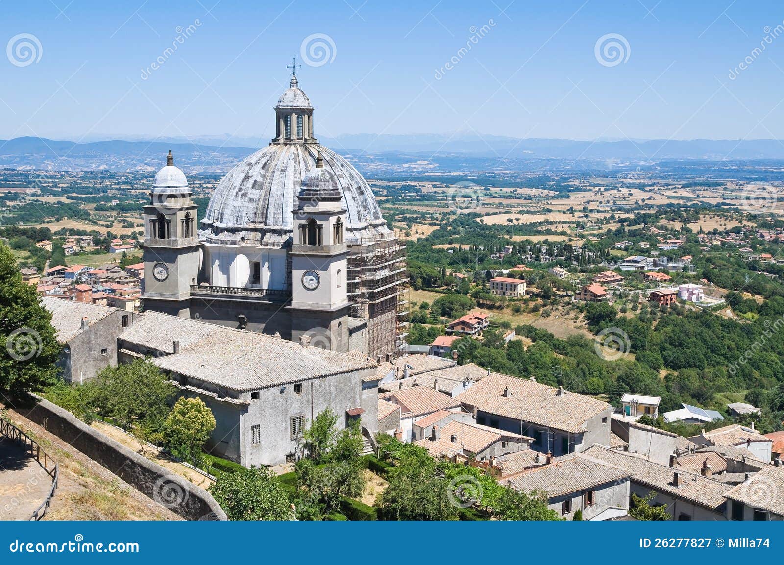 Cathedral of Montefiascone. Stock Image - Image of belfry, cathedral ...