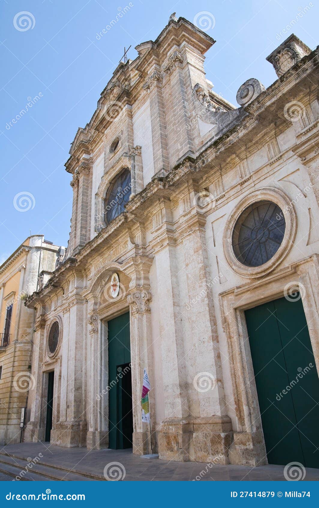 Cathedral of Nardo. Puglia. Italy Stock Image - Image of exterior, door ...