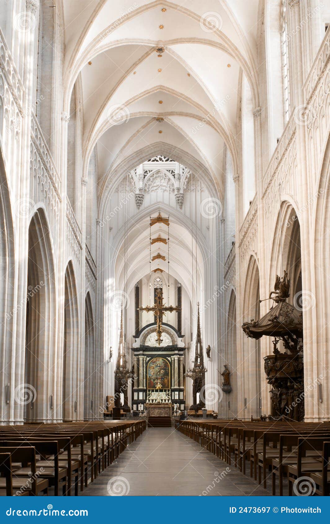 Cathedral nave stock image. Image of holy, mary, cathedral - 2473697