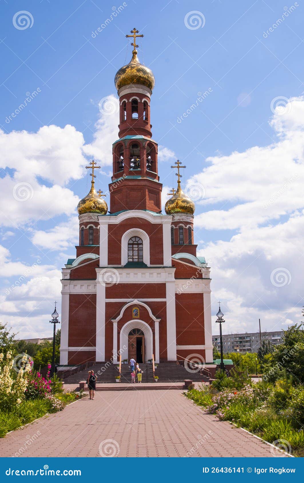 Cathedral in Omsk stock image. Image of church, high - 26436141