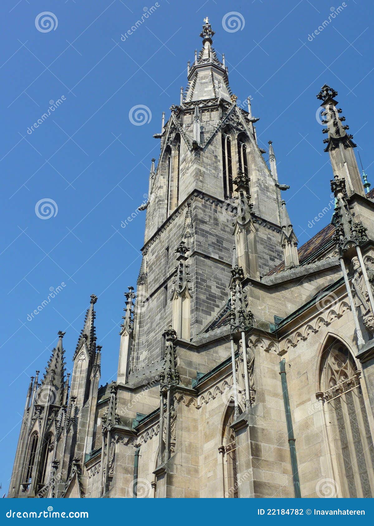 Cathedral Opposite a Blue Sky Stock Photo - Image of imperial, german ...