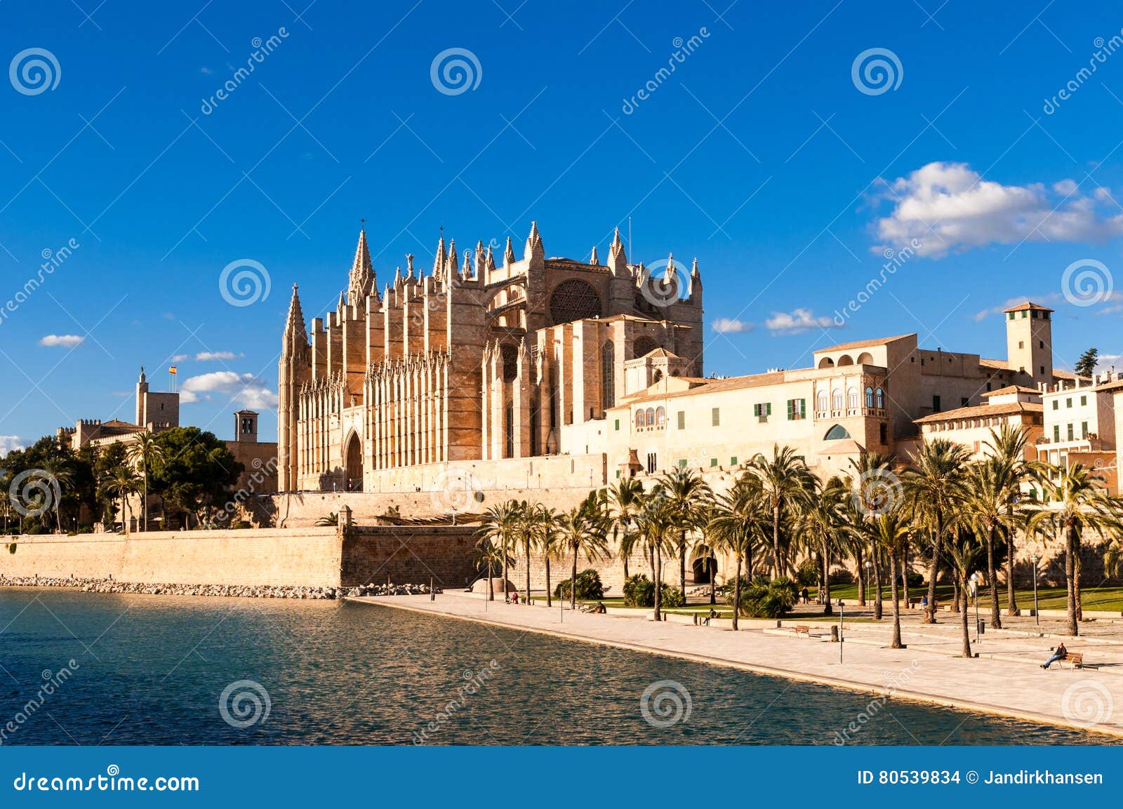 Cathedral of Palma De Majorca Stock Photo - Image of palme, spanisch ...