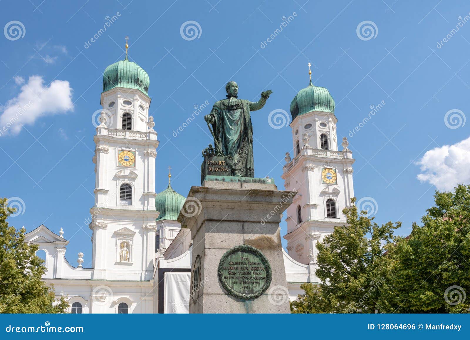 Cathedral of Passau stock photo. Image of baroque, cathedral - 128064696