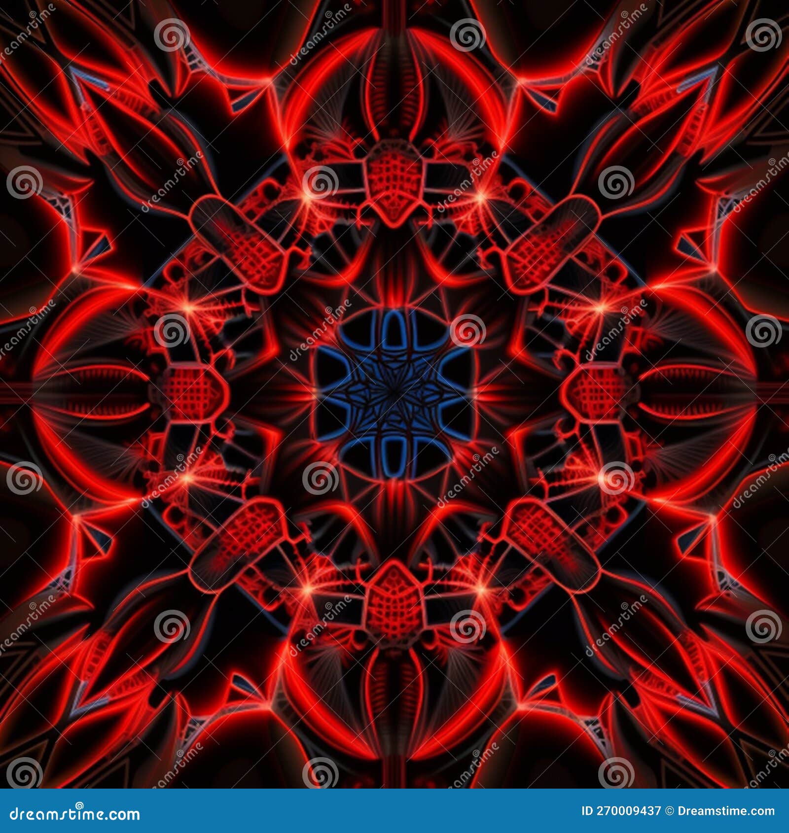 Cathedral Themed Pattern with Red and Black Colors Stock Illustration ...