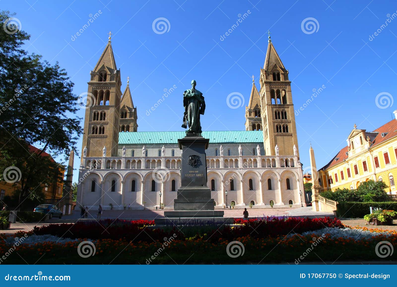 Cathedral in Pecs stock photo. Image of south, architecture - 17067750