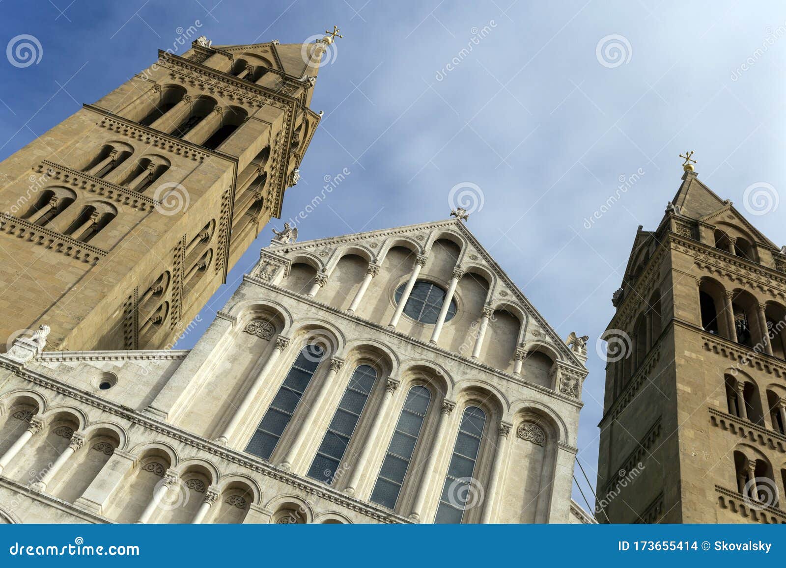 The Cathedral of Pecs stock photo. Image of tourism - 173655414