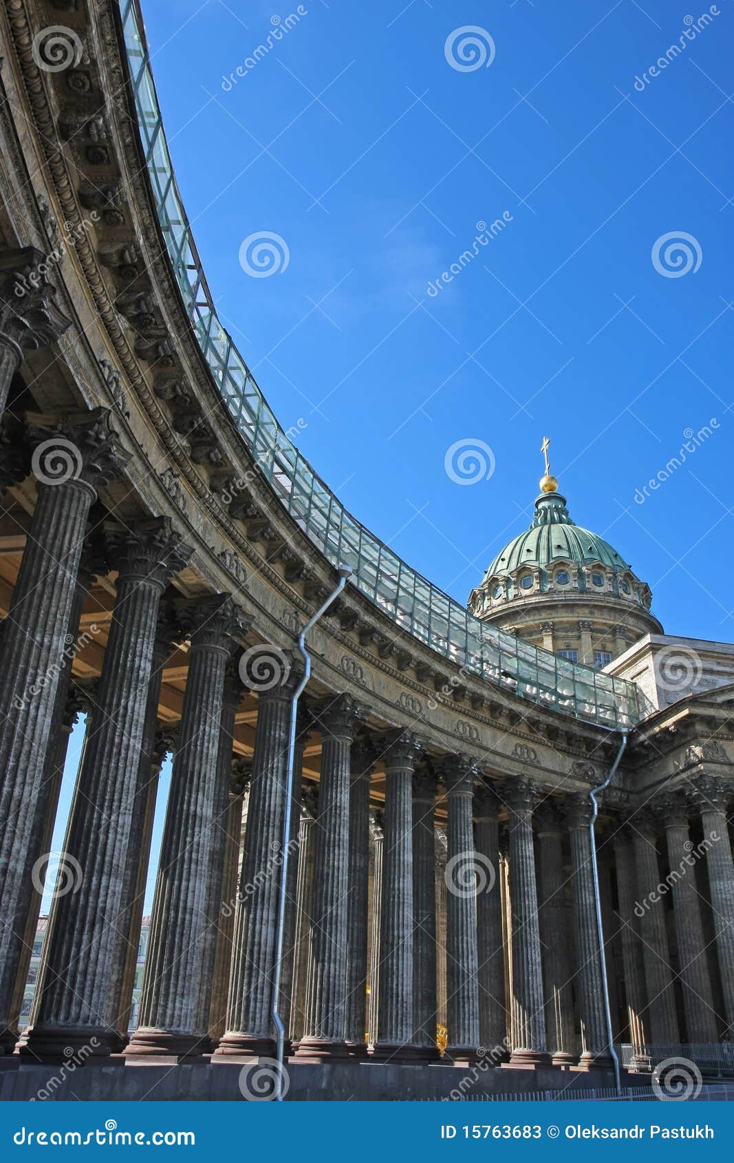 Cathedral Pillars Perspective Stock Image - Image of palace, column ...