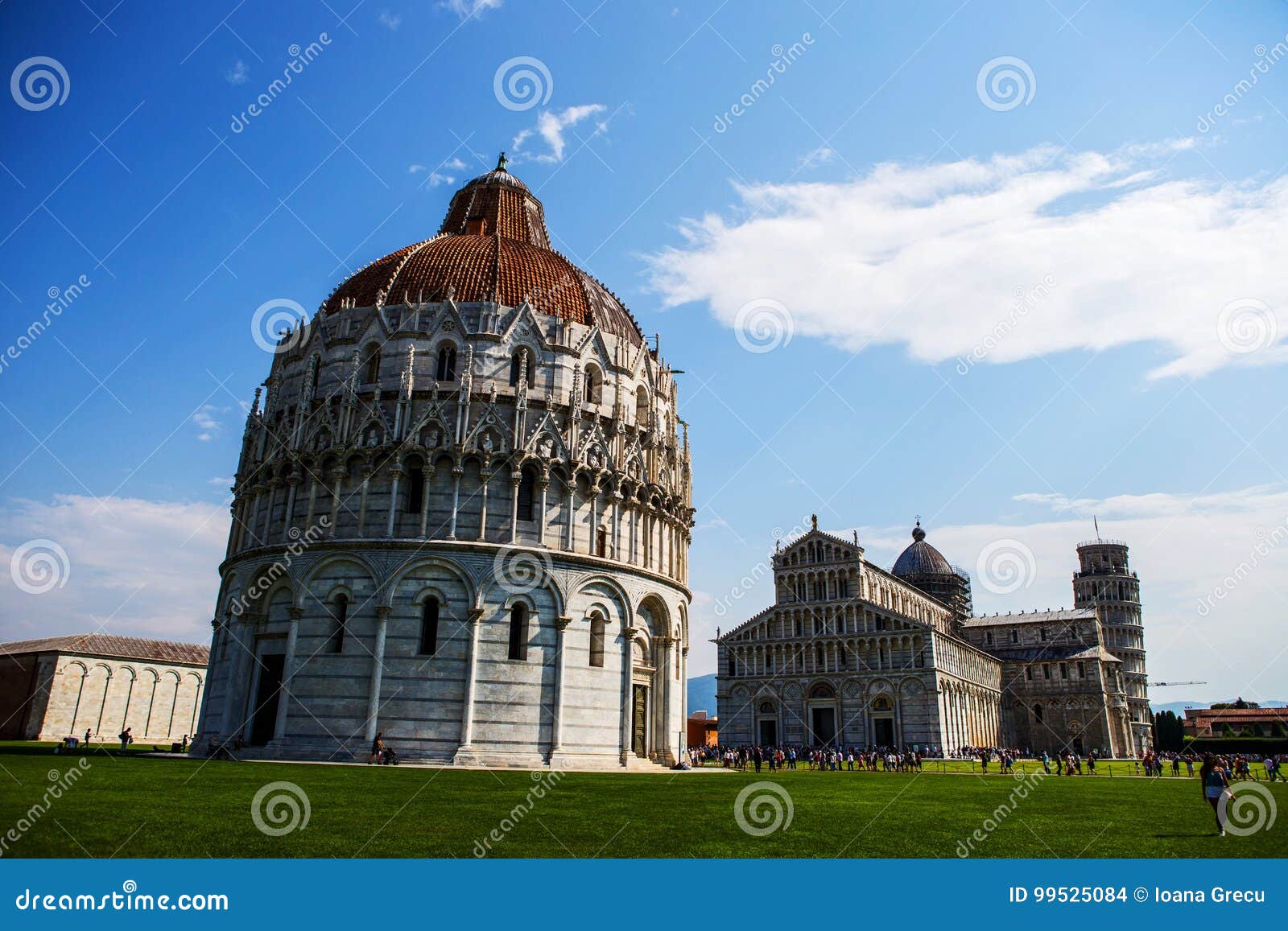 Cathedral of Pisa Religious Complex and the Leaning Tower Editorial ...