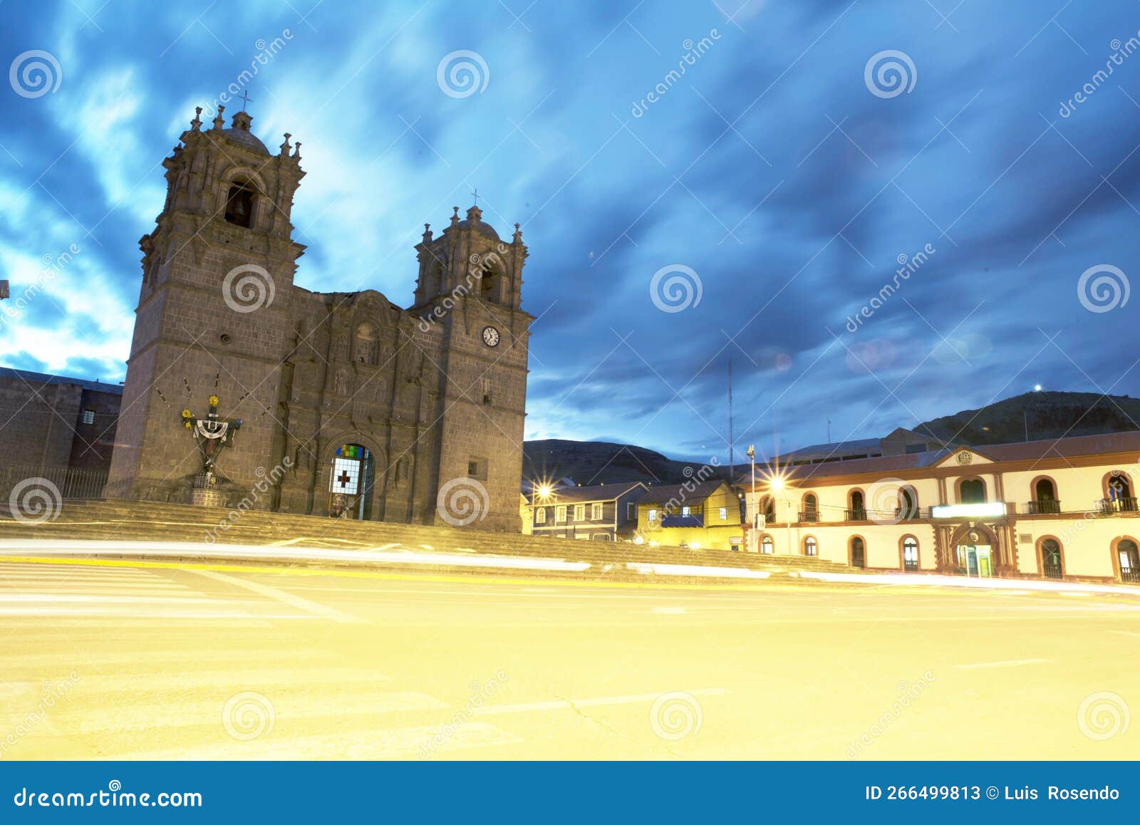 The Cathedral of Puno ,and Square Peru -configuration is Baroque Style ...