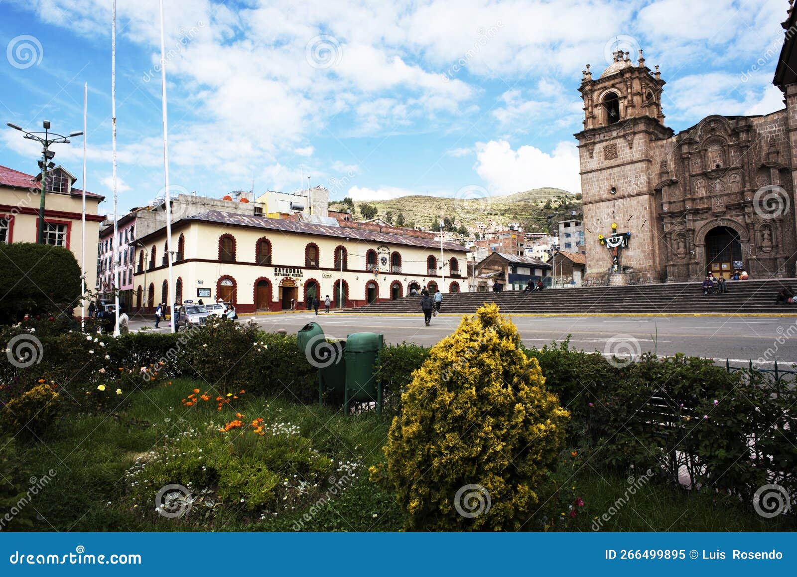 The Cathedral of Puno ,and Square Peru -configuration is Baroque Style ...