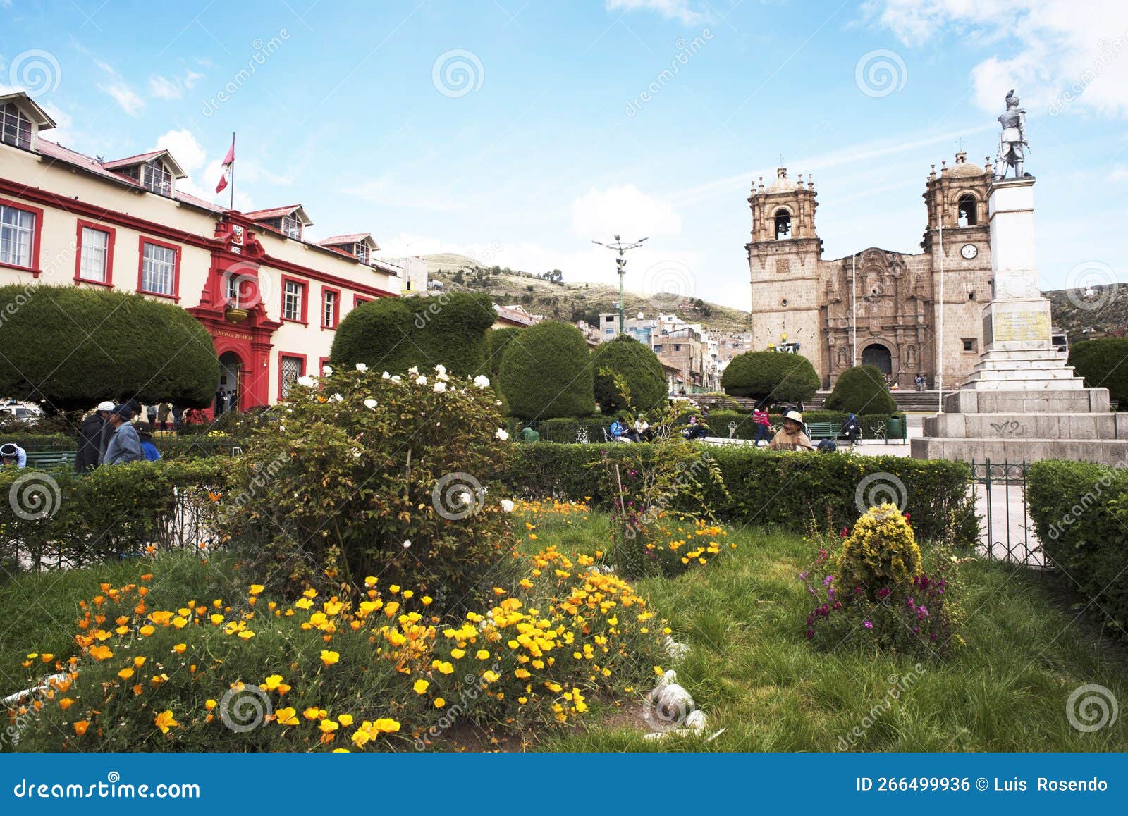 The Cathedral of Puno ,and Square Peru -configuration is Baroque Style ...