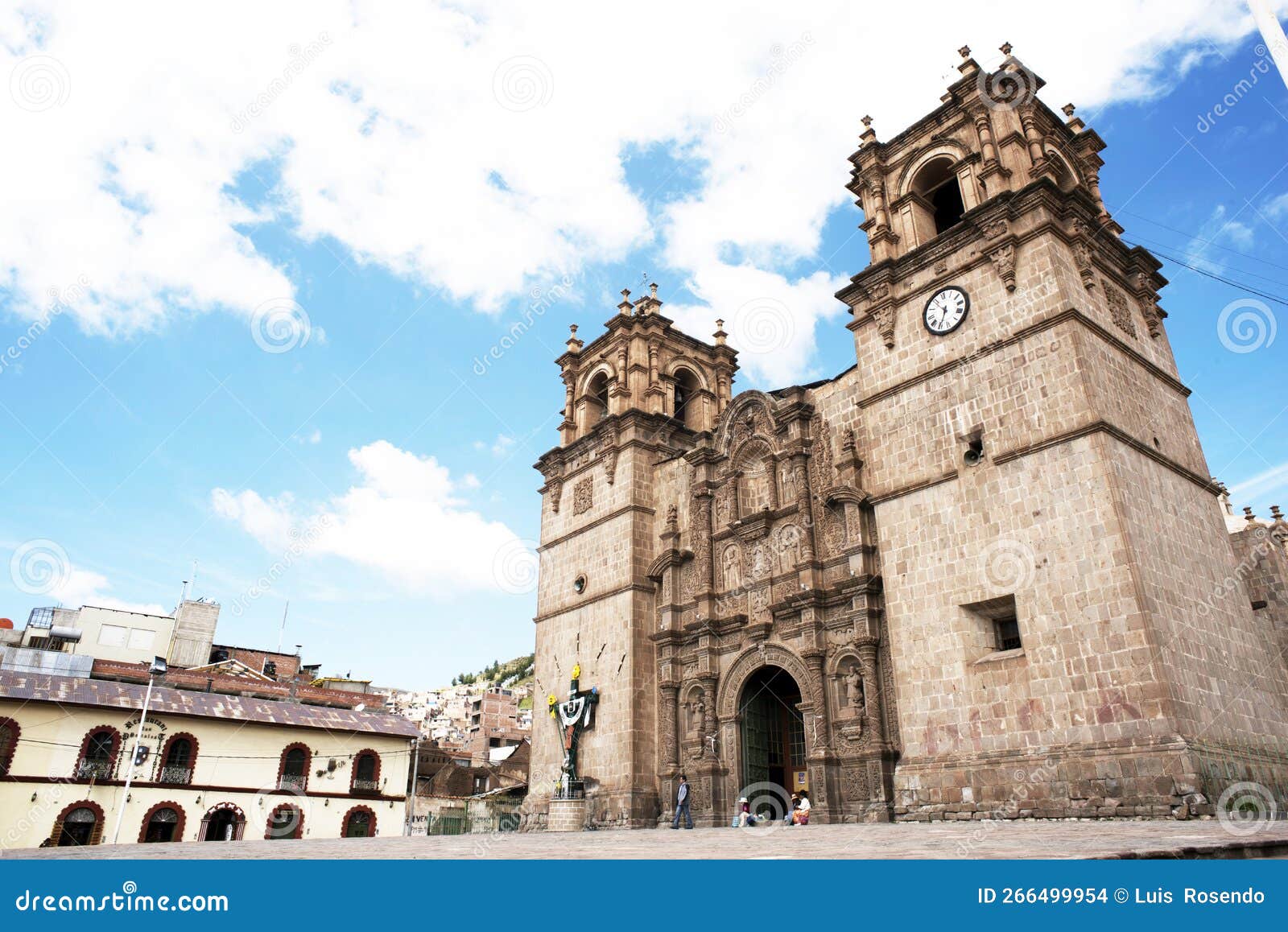 The Cathedral of Puno ,and Square Peru -configuration is Baroque Style ...