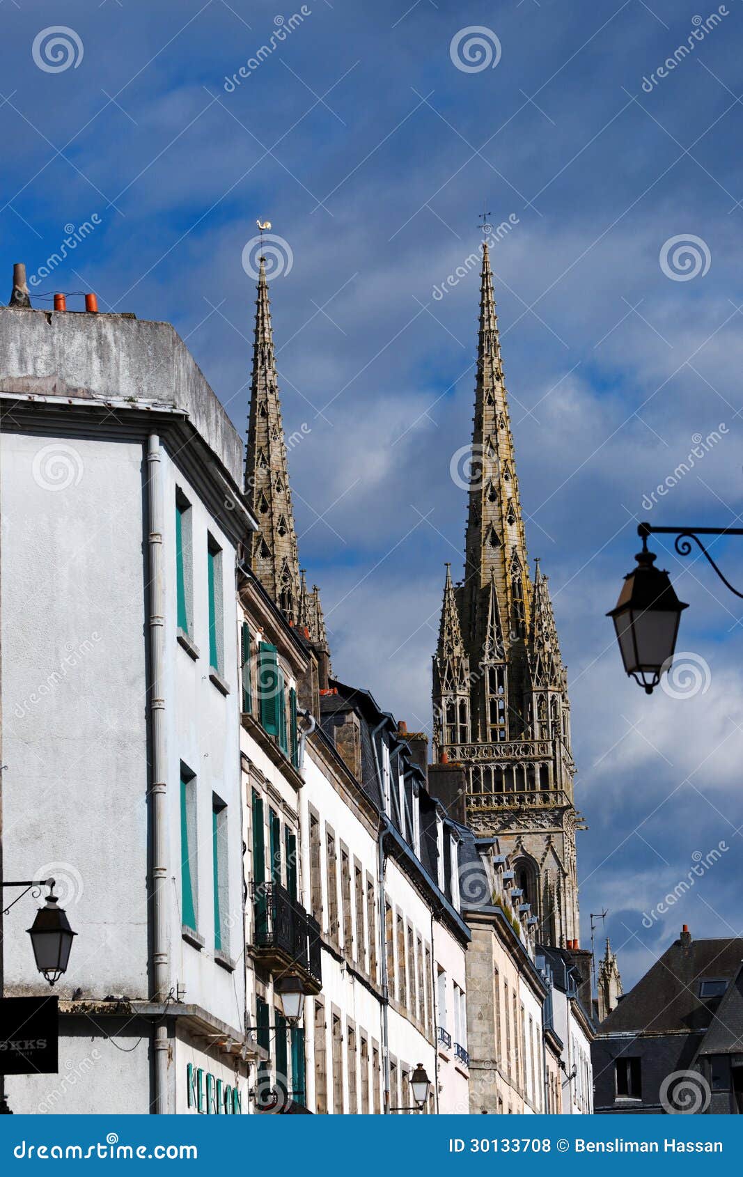 Quimper City in Brittany Country Stock Photo - Image of tourism ...