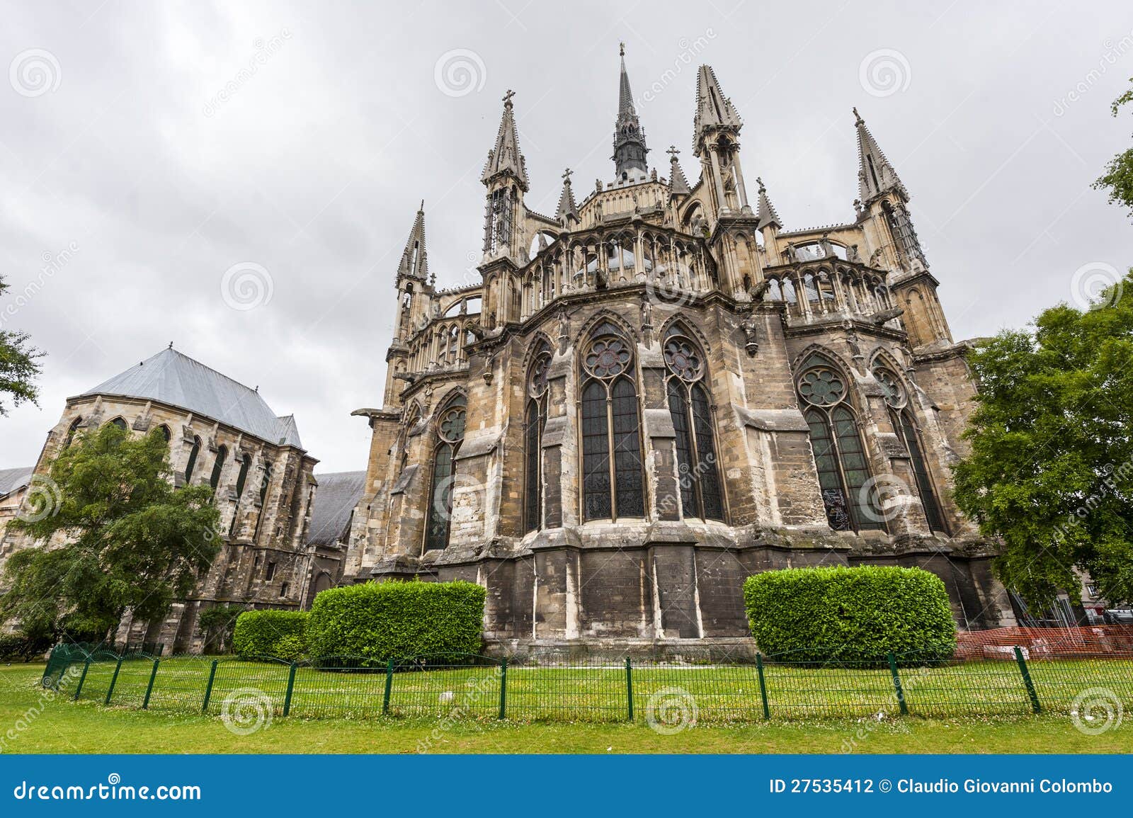 Cathedral of Reims - Exterior Stock Photo - Image of church, french ...