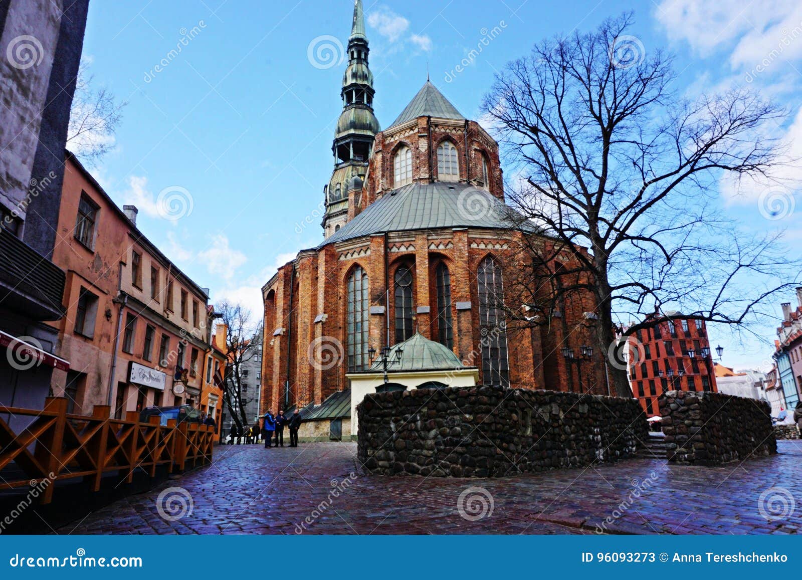 Cathedral in Riga editorial stock photo. Image of tall - 96093273
