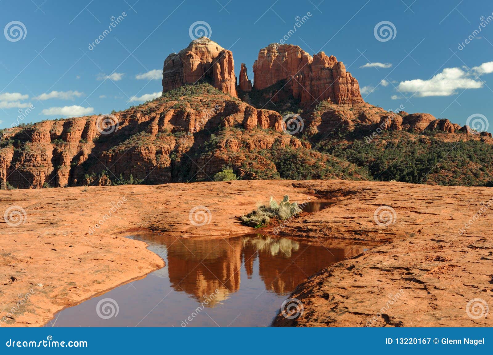 Cathedral Rock In Sedona, Arizona At Sunset. Stock Image ...