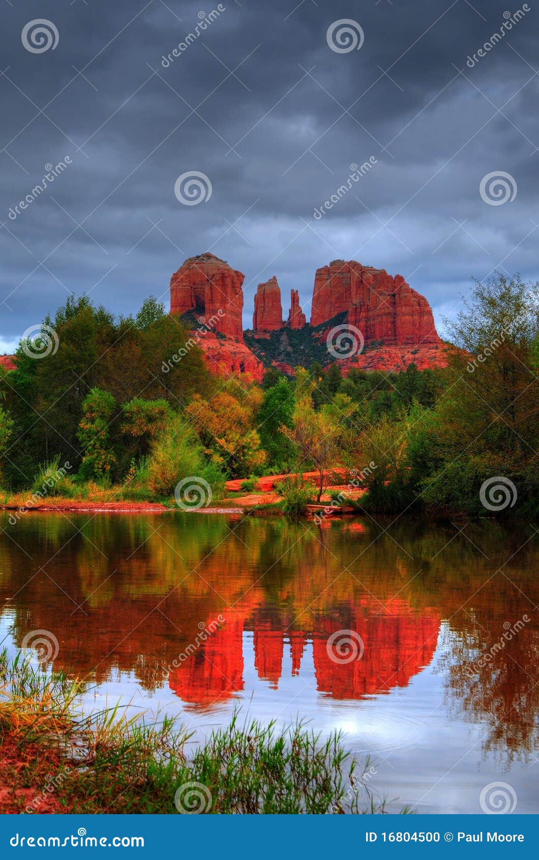 Cathedral Rock Sedona Arizona Stock Photo - Image of nature, orange ...